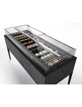 Pastry display case ISA Pentagram Alpha